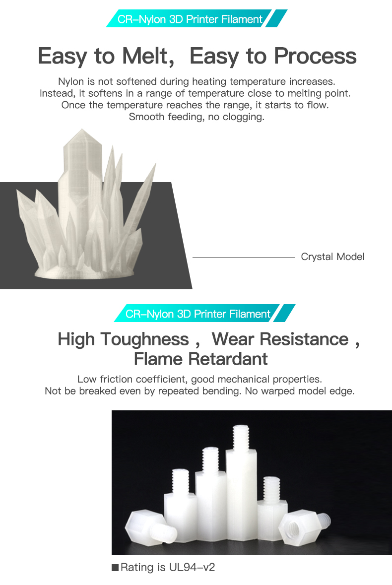 CR - Nylon | Creality | Prodemaq | Filamento | Impresión 3D | Creality