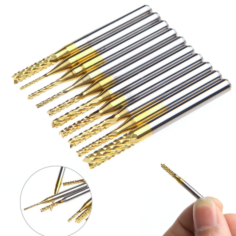 Fresas CNC 10pcs 0.8 a 3.0 mm | 0830TP - Prodemaq