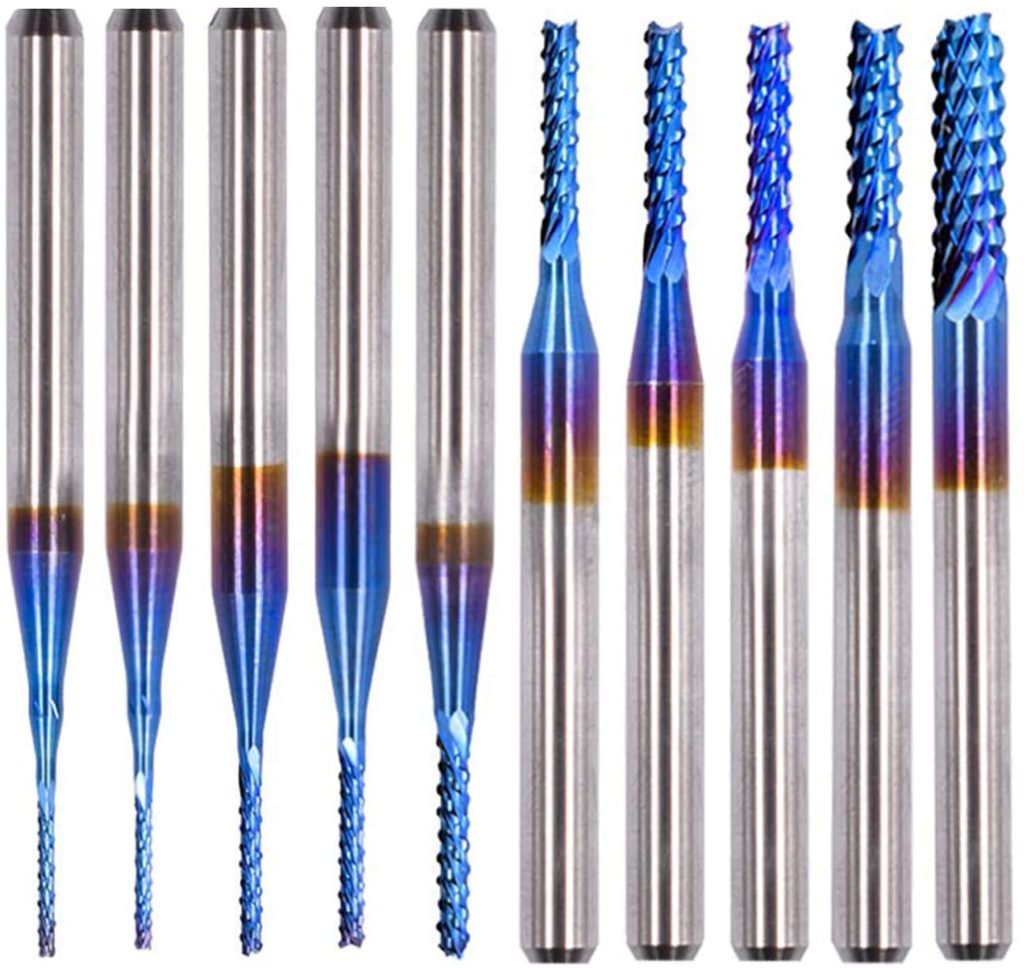 Fresas Cnc 10pcs 0.8 A 3.175 mm NC | 0830NC - Prodemaq