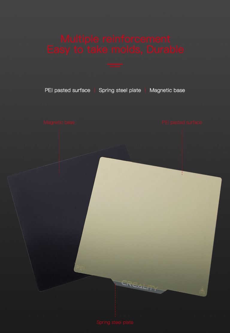 Cama / Mesa Magnética PEI 235 x 235 mm | Ender 3 | Creality | Prodemaq