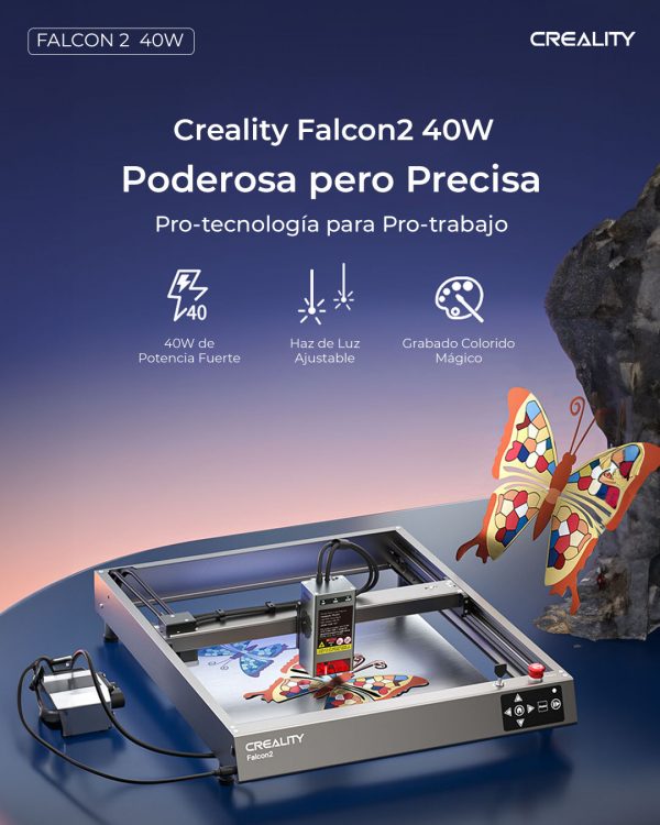 Láser Falcon2 40W | Creality | Prodemaq | Cortadora Láser | Importadores directos