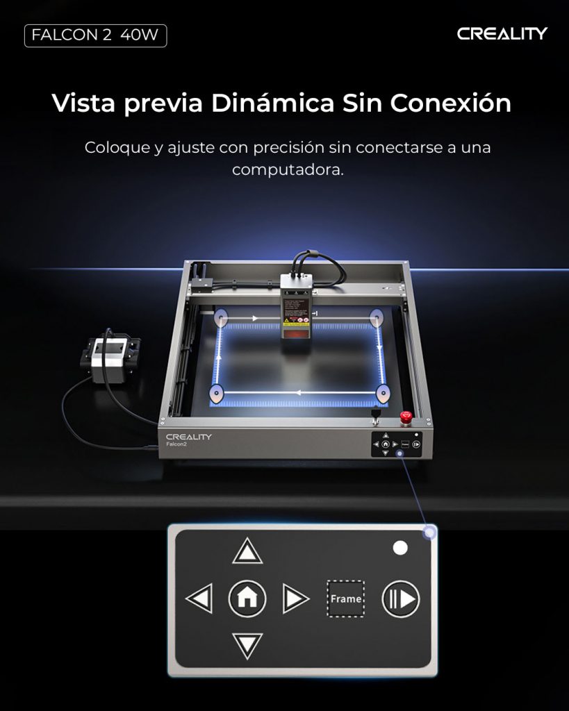 Láser Falcon2 40W | Creality | Prodemaq | Cortadora Láser | Importadores directos