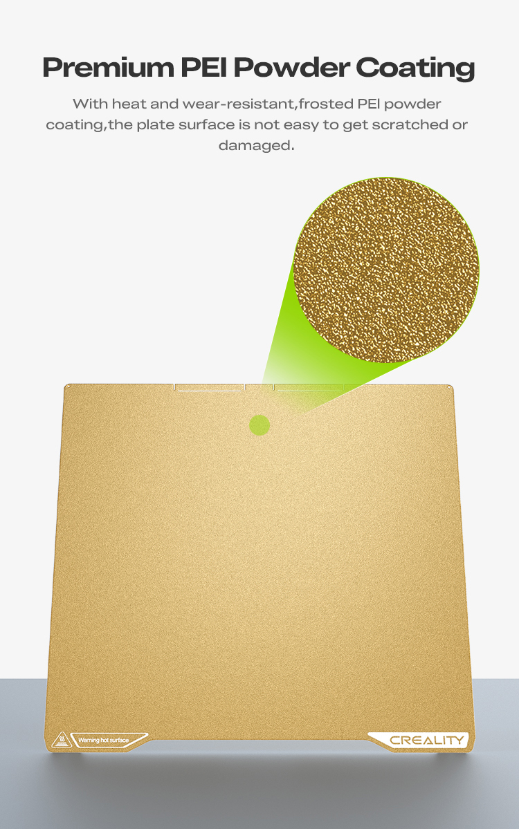 Mesa Doble cara esmerilada PEI | K2 | Creality - Prodemaq